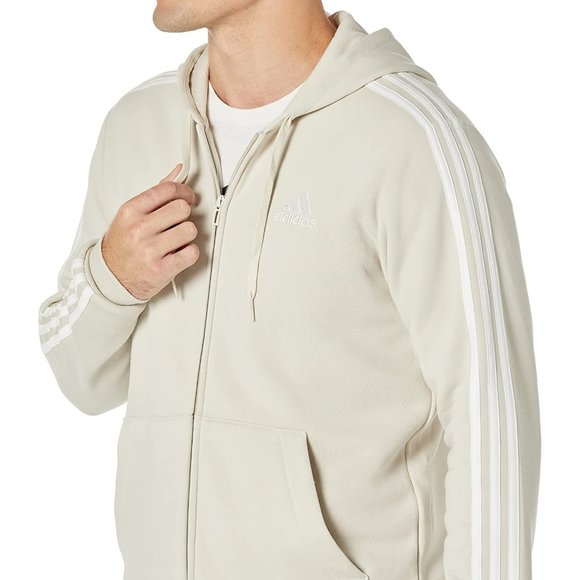 adidas | Shirts | Adidas Mens Essentials Fleece 3stripes Full Zip ...